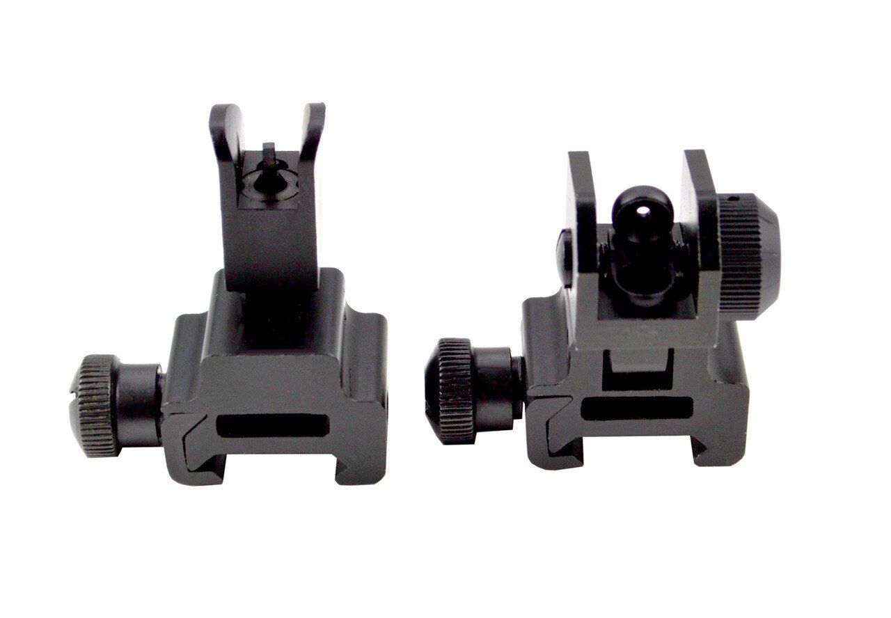 Presma AR-15 Aluminum Flip-Up Sight Set - AR15Discounts