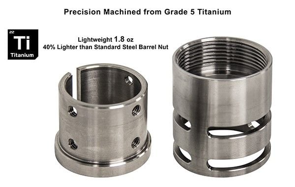 UTG PRO AR-15 Super Slim Free Float Titanium Barrel Nut - AR15Discounts