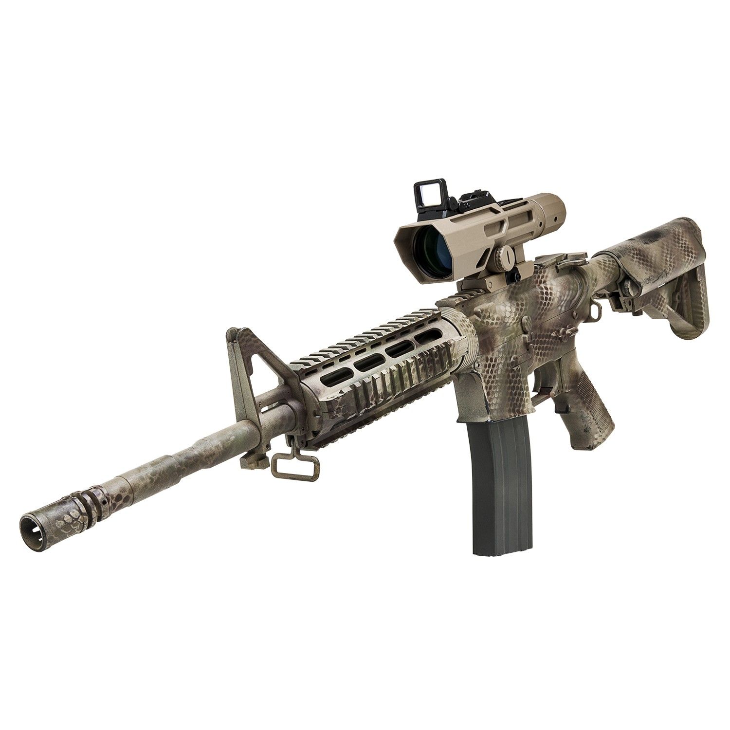 VISM Advance Dual Optic 3-9x42 Riflescope w/ Flip Up Red Dot - Tan ...