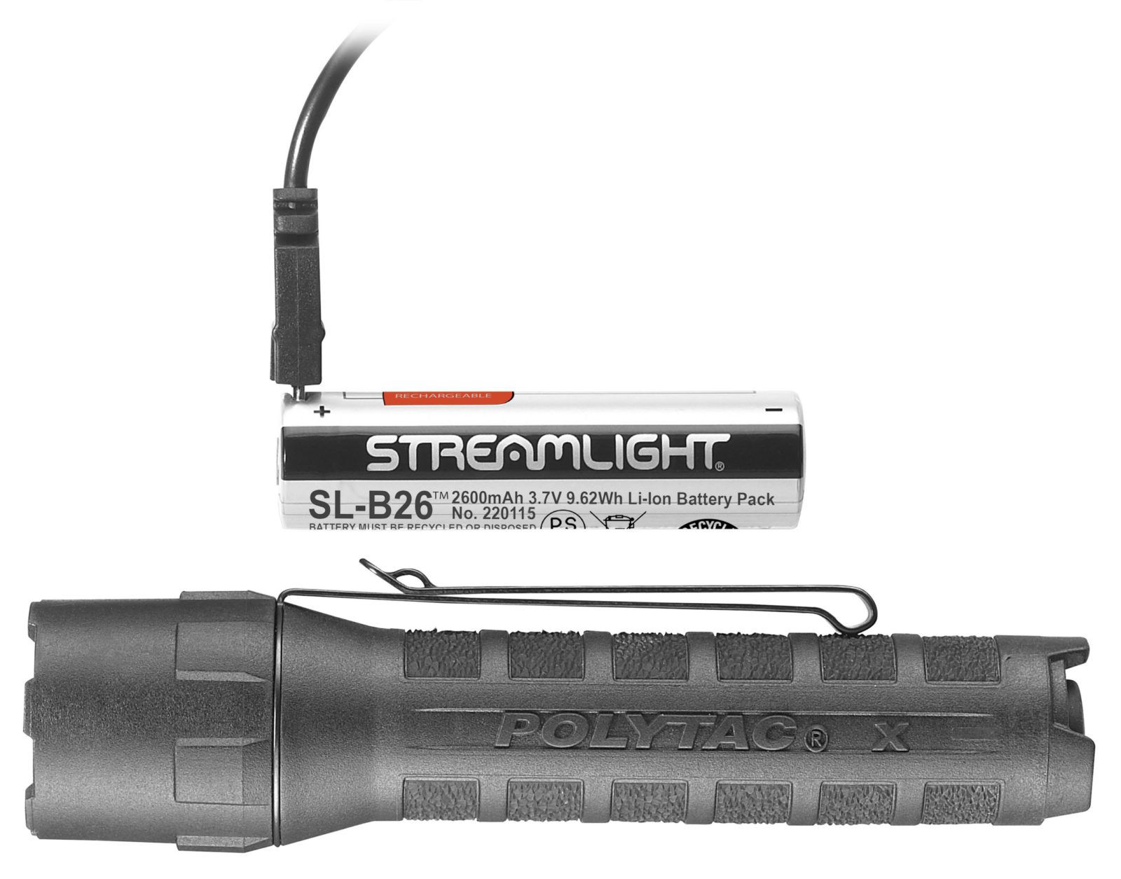 Streamlight PolyTac X USB w/ SL-B26 Battery Pack - AR15Discounts