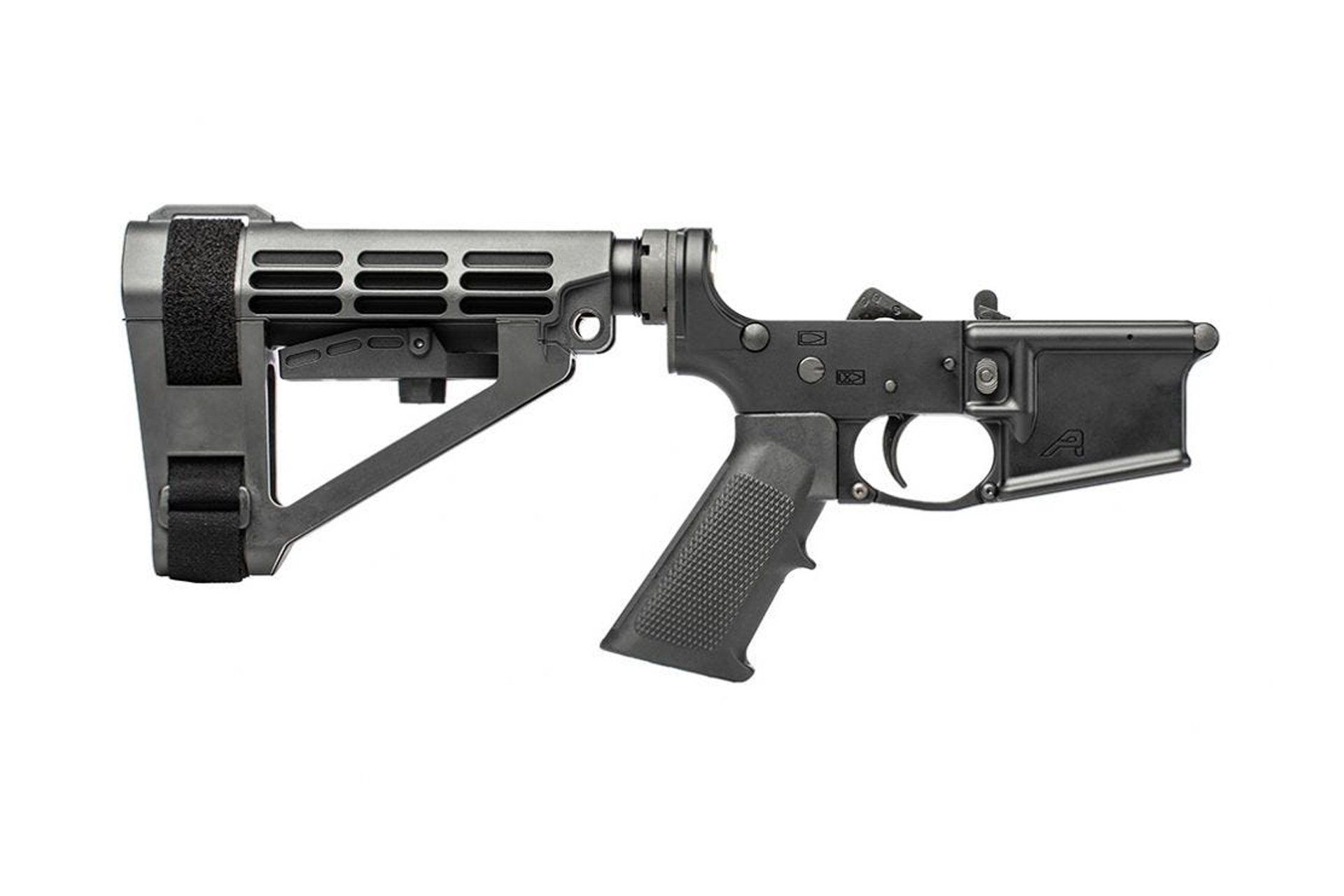 Aero Precision AR-15 Pistol Complete Lower Receiver w/ A2 Grip & SBA4 ...